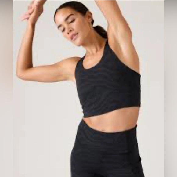 Athleta | Intimates & Sleepwear | Athleta Ultimate Longline Black Zebra ...